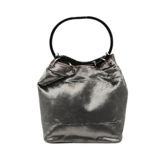 Gucci Sac seau Pre-owned en velours - Femme - Pre-owned - Gris - Taille: ONE Size