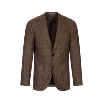 Corneliani Prince of Wales Zweiknopf-Sakko - - Jackets - Herren - Braun - XL