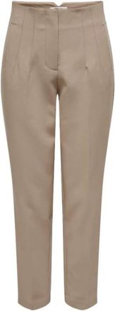 Only High Waist Life Hose Grau - - Trousers - Damen - Beige - XS L32