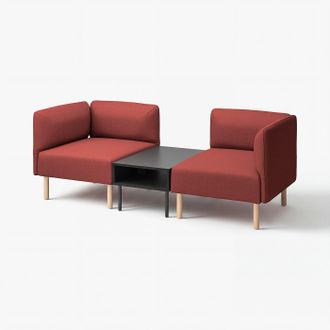 IKEA LILLEHEM 2er-Sitzelement mit Ablage