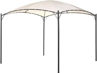 Beliani Beliani - Tonnelle de jardin avec Structure en Acier 305 x 305 cm et Toile Beige Vomero