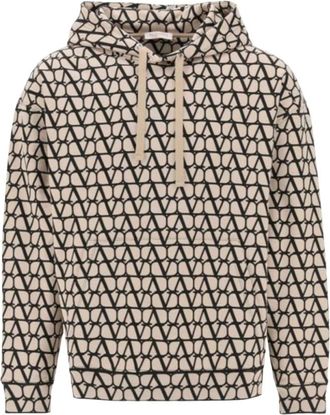 Valentino Garavani Homme, Sweatshirts et sweats &agrave; capuche, Beige, Taille: M Sweat &agrave; Capuche Pr&ecirc;t-&agrave;-Porter