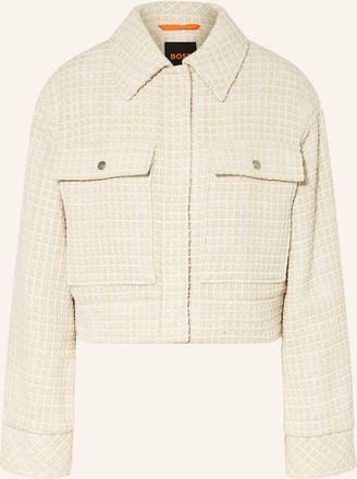 HUGO BOSS Kastenjacke Jatwedi Aus Bouclé beige
