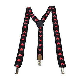 Miobo Longues bretelles en Y - Style 3 clips - &Eacute;lastiques - Fins - Multicolore - One Size