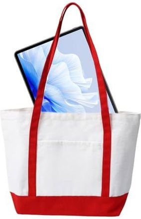 Generic Tote Bass Canvas - Fourre-tout Bass Canvas, Aquion En Coton R&eacute;utilisable | Grande &Eacute;picerie Avec Poign&eacute;es De Poche Organisateur De Voyage Pliable &Eacute;colo