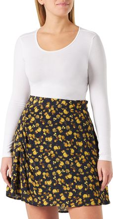 Tommy Hilfiger Damen Rock Minirock, Gelb (Frosted Floral Ditsy), 38