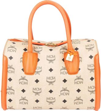 MCM Crossbody Bags - MCM Visetos Monogram Handbag - Gr. unisize - in Beige - für Damen