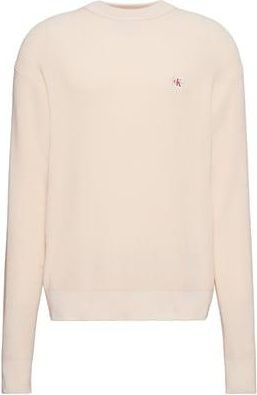 Calvin Klein Pull droit col rond en coton