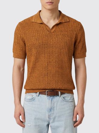 Roberto Collina Polo Herren Farbe Ocker