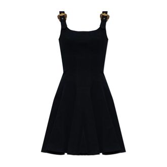 Versace Jeans Couture Ausgestelltes Kleid - - Dresses - Damen - Schwarzk - XS