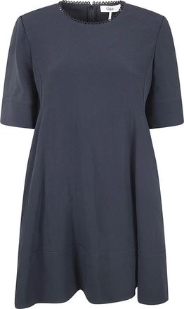 Chlo&eacute; Femme, Robes, Noir, Taille: 38 FR Robe Courte Trap&egrave;ze