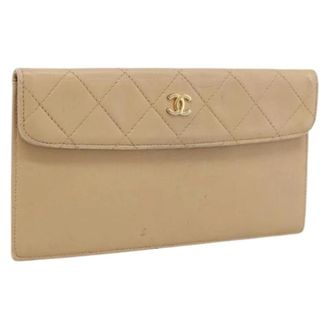 Chanel Portefeuille Long Pre-owned Vintage - Femme - Pre-owned - Beige - Taille: ONE Size