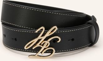 Tommy Hilfiger Lederg&uuml;rtel schwarz