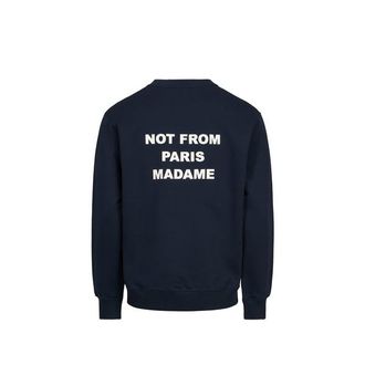Dr&ocirc;le de Monsieur Sweatshirt Slogan en coton molleton