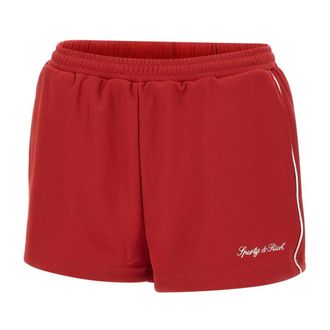 Sporty & Rich Femme, Shorts, Rouge, Taille: 42 FR Short Shorts
