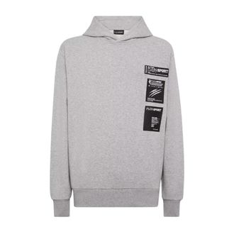 Plein Sport Scratch Hoodie - - Sport - Herren - Grau - 2XL