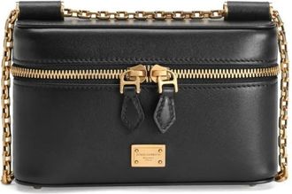 Dolce & Gabbana Hobo Bags - Crossbody Bag In Black Plongè Calf Leather - Gr. unisize - in Schwarz - für Damen