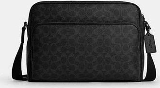 Coach Colton Umh&auml;ngetasche 34 Aus Signature Canvas f&uuml;r M&auml;nner in Schwarz