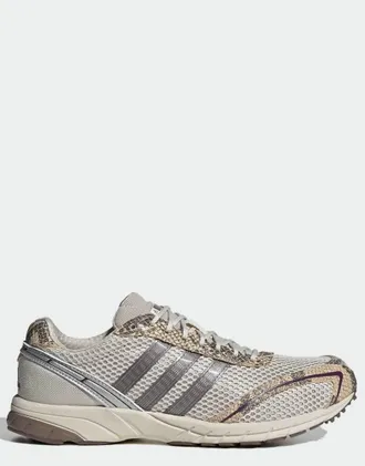adidas Originals Adizero adios OG baskets grises &agrave; imprim&eacute; serpent-Argent&eacute;