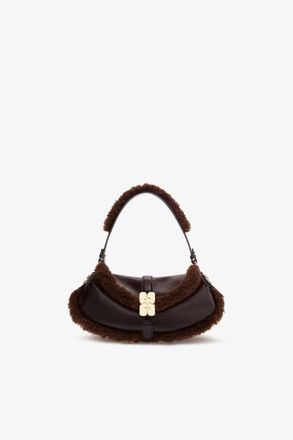 Ganni B-Kat Tasche in Braun
