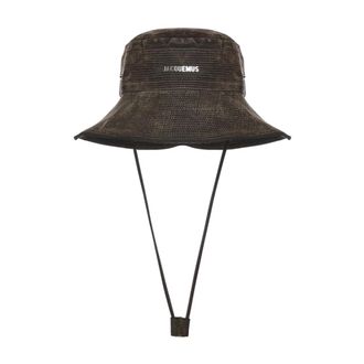 Jacquemus Homme, Accessoires, Brun, Taille: 58 CM Hats