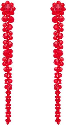 Simone Rocha Femme, Accessoires, Rouge, Taille: ONE Size Drip Earrings