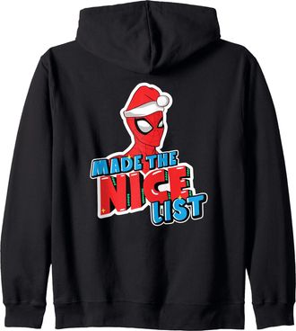 MARVEL Spider-Man Christmas Santa Hat Made The Nice List Kapuzenjacke