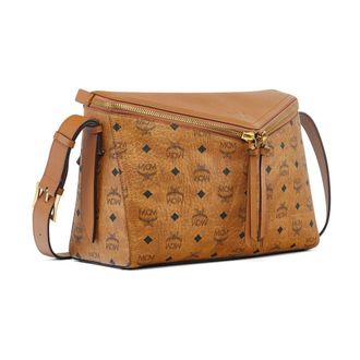 MCM Double Zip Crossbody Bag - - Bags - Damen - Braun - ONE SIZE