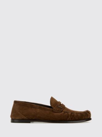 Saint Laurent Mocassins penny en daim avec monogramme YSL