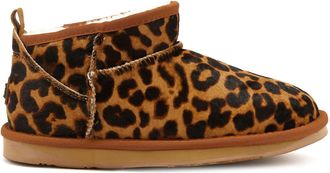 Australia Luxe Gem&uuml;tliche, ultrakurze Leoparden-Ankle-Boots