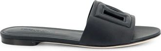 Dolce & Gabbana Femme, Chaussures, Noir, Taille: 38 1/2 EU DG Millennials Slides