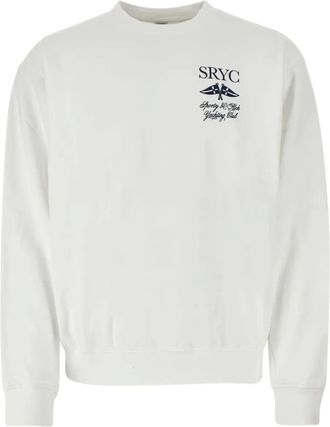 Sporty & Rich Klassisches Sweatshirt - Wei&szlig;