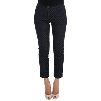 Dolce & Gabbana Caprihose mit Polka Dots - - Trousers - Damen - Schwarzk - XS