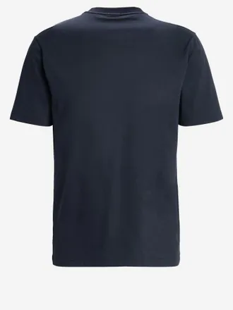 HUGO BOSS Logo-Print Cotton T-Shirt - Navy