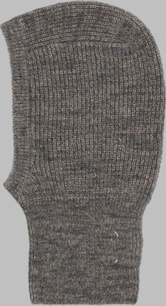 Maison Margiela Womens Knit Balaclava Grey Cotton Hat