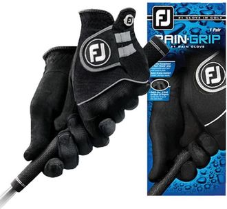 FootJoy Footjoy Raingrip Golfhandschuhe für Damen, Schwarz, M/L