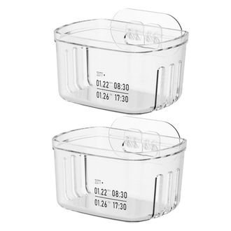 Cabilock 2st&uuml;cke Wandh&auml;ngender Aufbewahrungskorb F&uuml;r Zwiebeln Knoblauch Und Obst Transparente Aufbewahrungsl&ouml;sungen F&uuml;r K&uuml;che Platzsparend Und Praktisch