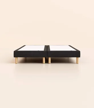 Tediber Sommier tapissier 140x190 cm - Bibloc - Noir - Tediber