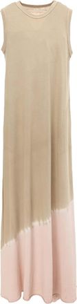 Raquel Allegra Robe Longue Drama Sans Manches Rose