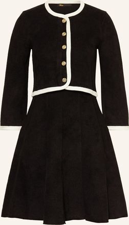 Maje Set: Strickjacke Und Strickkleid schwarz