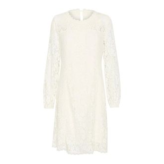 Cream Femme, Robes, Blanc, Taille: 44 FR &Eacute;l&eacute;gante Robe en Dentelle Blanc Neige