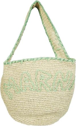 Marni Hobo Bags - Woven Shoulder Bag With Rounded Silhouette And Min - Gr. unisize - in Beige - für Damen