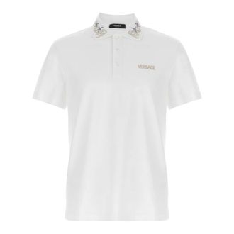 Versace Klassisches Polo-Shirt f&uuml;r M&auml;nner - - Tops - Herren - Wei&szlig; - S