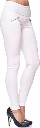 Elara Miss Anna Damen Stretch Hose Skinny Jegging Chunkyrayan A08-9 White 48 (4XL)