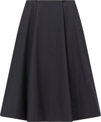 Meimeij Femme, Jupes, Noir, Taille: 38 FR Jupe Midi Trap&egrave;ze