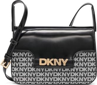 DKNY Avril Crossbody, Sac à bandoulière Femmes, Logo Noir et Noir, s