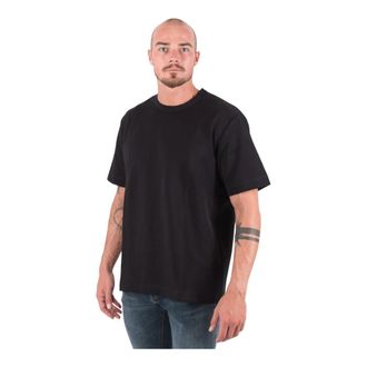 Elvine Schwarzes Oversize Basic T-Shirt - - Tops - Herren - Schwarzk - 2XL