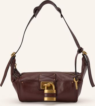 Chlo&eacute; Schultertasche Paddington Mit Nieten braun