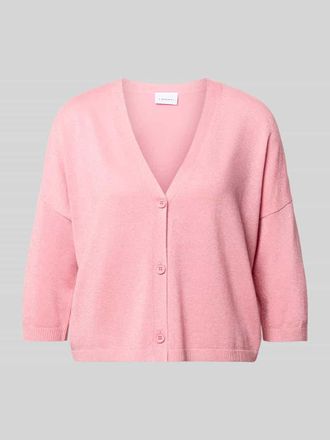 Comma Relaxed Fit Cardigan aus Viskose-Mix in Strick-Optik