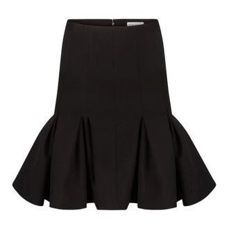 Nina Ricci Femme, Jupes, Noir, Taille: 44 FR Wool Peplum Midi Skirt
